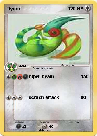 Pokémon flygon 431 431 - hiper beam - My Pokemon Card