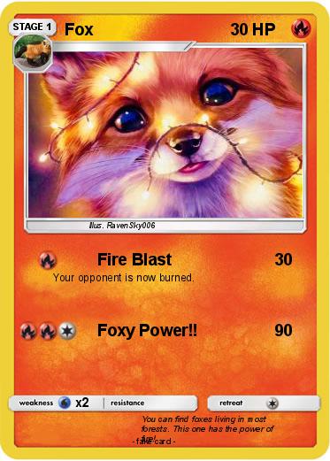 Pokémon Fox 970 970 - Fire Blast - My Pokemon Card
