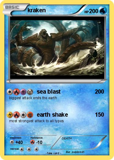 Pokémon kraken 203 203 - sea blast - My Pokemon Card