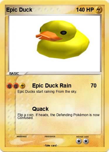 Pokémon Epic Duck 55 55 - Epic Duck Rain - My Pokemon Card
