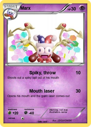 Pokémon Marx 390 390 - Spiky, throw - My Pokemon Card