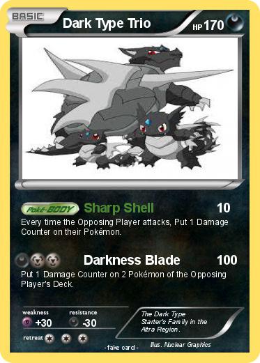 Pokémon Dark Type Trio - Sharp Shell - My Pokemon Card