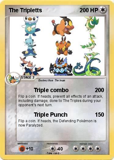 Pokémon The Tripletts - Triple combo - My Pokemon Card