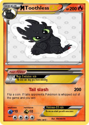 Pokémon Toothless 751 751 - Tail slash - My Pokemon Card