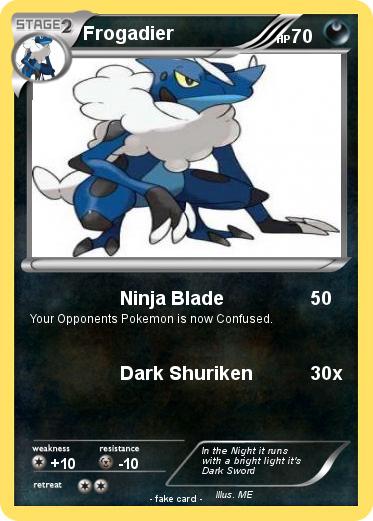Pokémon Frogadier 125 125 - Ninja Blade - My Pokemon Card