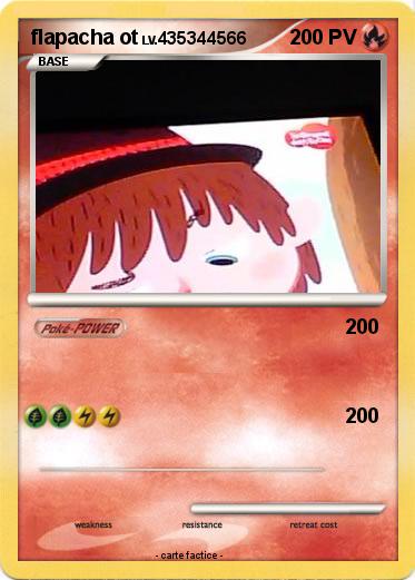 Pokémon flapacha ot - Ma carte Pokémon