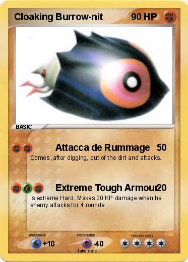Pokémon Cloaking Burrow nit 2 2 - Attacca de Rummage - My Pokemon Card