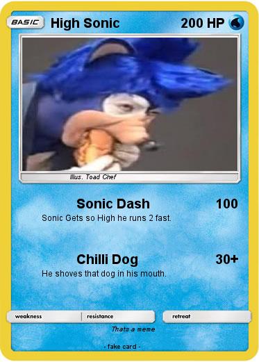 Pokémon High Sonic - Sonic Dash - My Pokemon Card