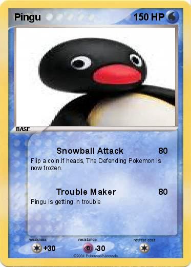 Pokémon Pingu 3 3 - Snowball Attack - My Pokemon Card