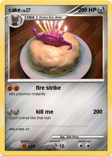 Pokémon cake 362 362 - fire strike - My Pokemon Card