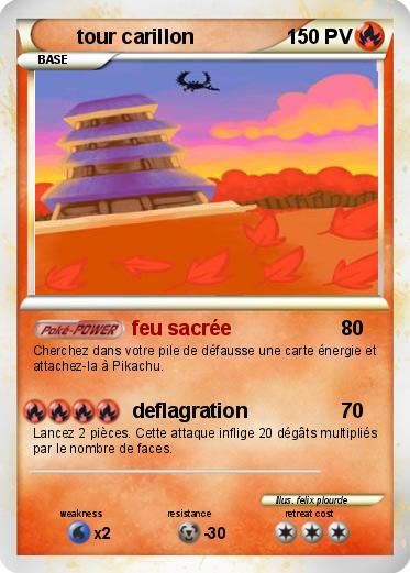 Pokémon tour carillon - feu sacrée - Ma carte Pokémon