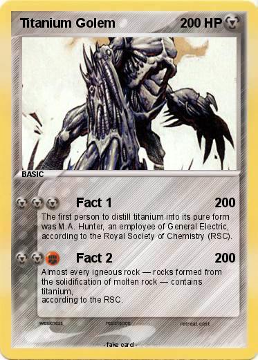 Pokémon Titanium Golem 1 1 - Fact 1 - My Pokemon Card