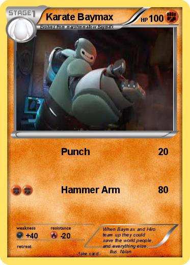 Pokémon Karate Baymax - Punch - My Pokemon Card
