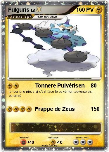 Pokémon Fulguris 97 97 - Tonnere Pulvérisen - Ma carte Pokémon