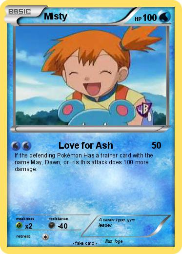 Pokémon Misty 286 286 - Love for Ash - My Pokemon Card