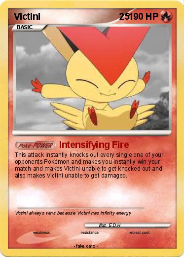Pokémon Victini 25 1 1 - Intensifying Fire - My Pokemon Card