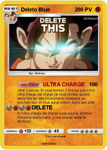 Pokémon Deleto Blue - ULTRA CHARGE - Ma carte Pokémon