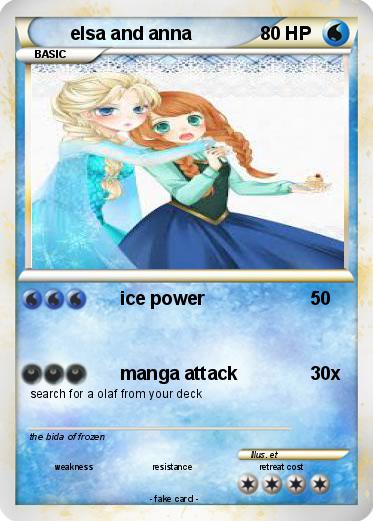 Pokémon elsa and anna 5 5 - ice power - My Pokemon Card