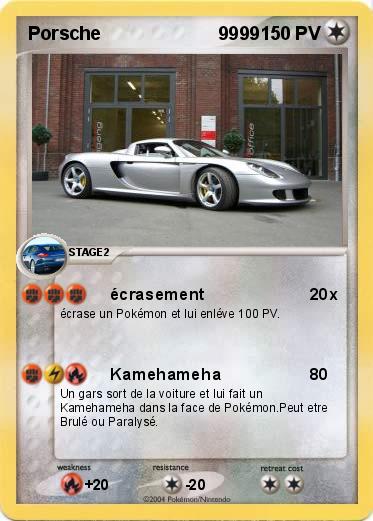 Pokémon Porsche 9999 9999 - écrasement - Ma carte Pokémon
