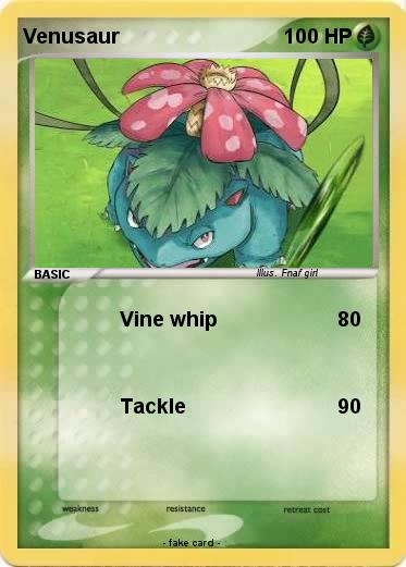 Pokémon Venusaur 1005 1005 - Vine whip - My Pokemon Card