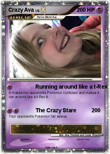 Pokémon Crazy Ava - Running around like a t-Rex - My Pokemon Card