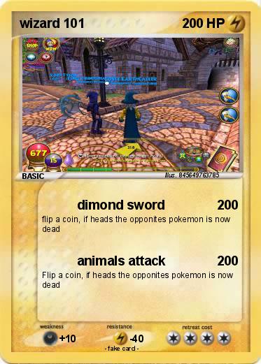 Pokémon wizard 101 21 21 - dimond sword - My Pokemon Card