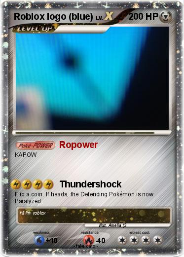 Pokémon Roblox logo blue - Ropower - My Pokemon Card