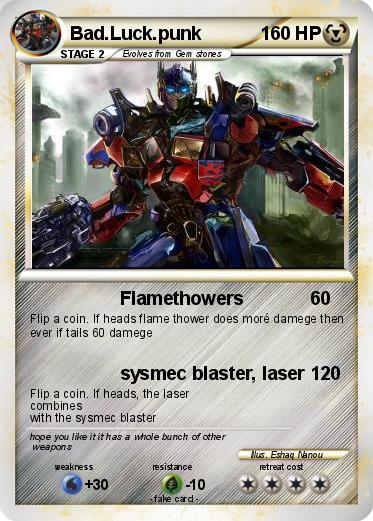 Pokémon Bad Luck 63 63 - Flamethowers - My Pokemon Card