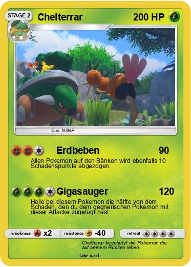 Pokémon Chelterrar 7 7 - Erdbeben - My Pokemon Card