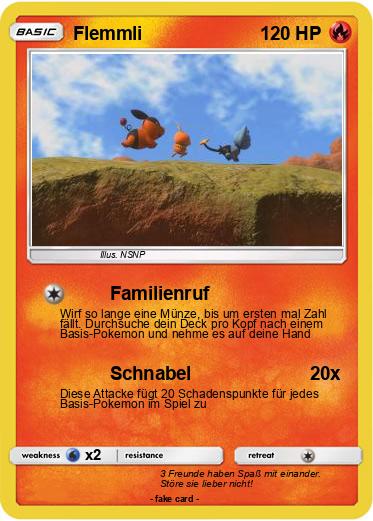 Pokémon Flemmli 2 2 - Familienruf - My Pokemon Card