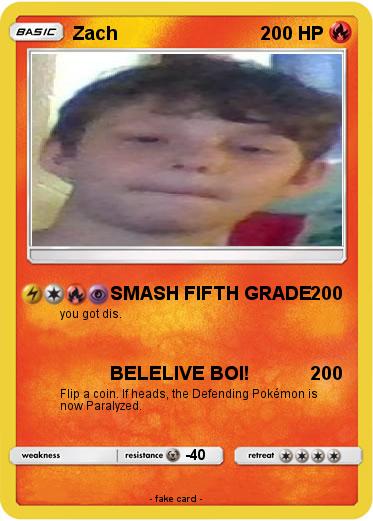 Pokémon Zach 440 440 - SMASH FIFTH GRADE - My Pokemon Card
