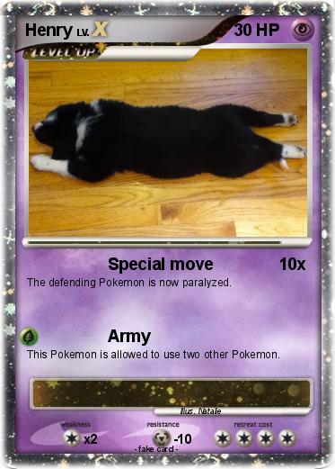 Pokémon Henry 200 200 - Special move - My Pokemon Card