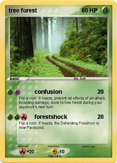Pokémon tree forest - confusion - My Pokemon Card