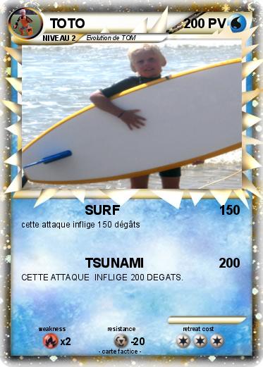 Pokémon TOTO 127 127 - SURF - Ma carte Pokémon