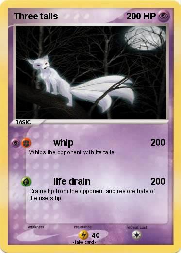 Pokémon Three tails 1 1 - whip - My Pokemon Card