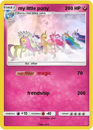 Pokémon my little pony 164 164 - magic - My Pokemon Card