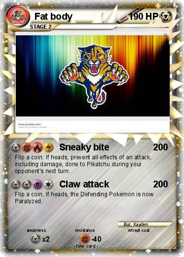 Pokémon Fat body - Sneaky bite - My Pokemon Card
