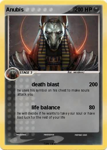 Pokémon Anubis 244 244 - death blast - My Pokemon Card