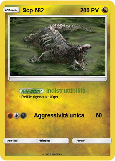 Pokémon Scp 682 102 102 - Indistruttibilità - Ma carte Pokémon
