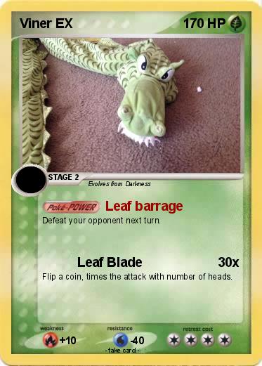 Pokémon Viner EX - Leaf barrage - My Pokemon Card