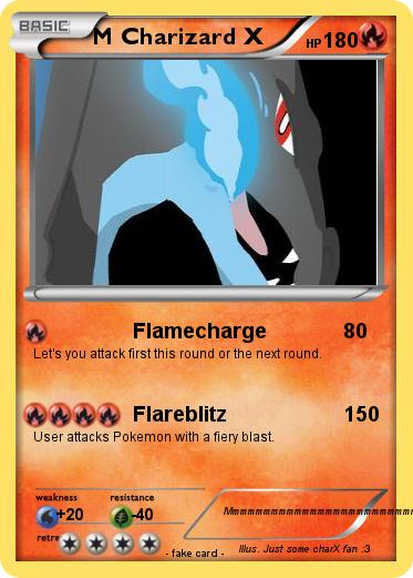 Pokémon M Charizard X 191 191 - Flamecharge - My Pokemon Card