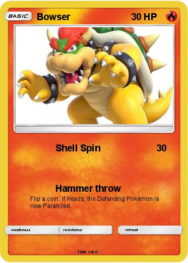 Pokémon Bowser 5517 5517 - Shell Spin - My Pokemon Card