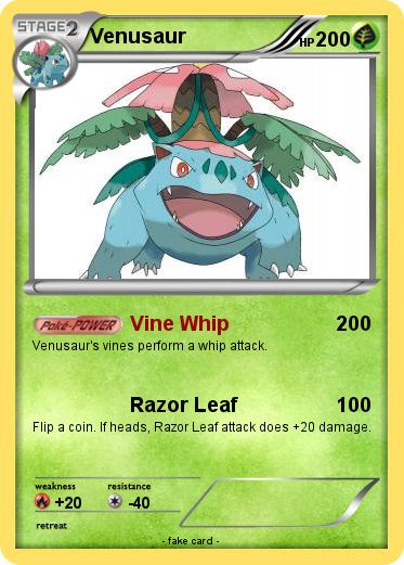 Pokémon Venusaur 1046 1046 - Vine Whip - My Pokemon Card