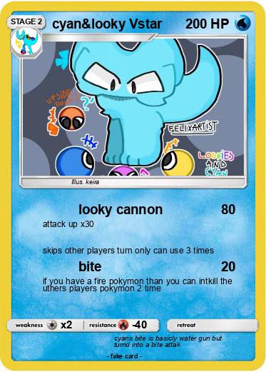 Pokémon cyan looky Vstar - looky cannon - My Pokemon Card