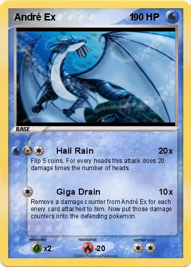 Pokémon Andre Ex 1 1 - Hail Rain - My Pokemon Card