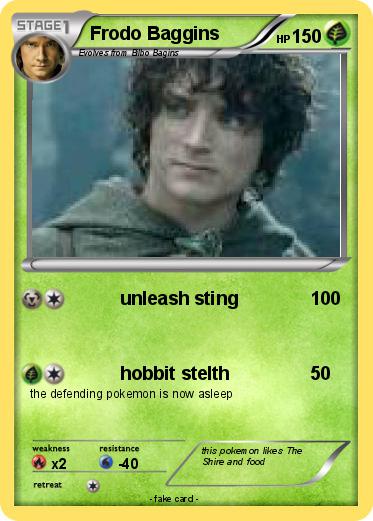 Pokémon Frodo Baggins 27 27 - unleash sting - My Pokemon Card