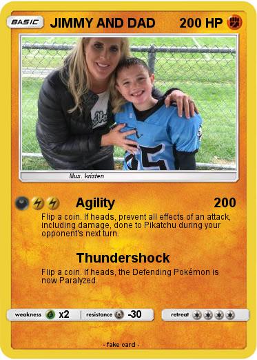 Pokémon JIMMY AND DAD - Agility - My Pokemon Card