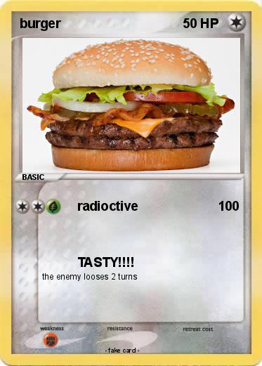 Pokémon burger 296 296 - radioctive - My Pokemon Card