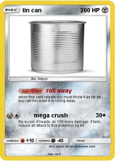 Pokémon tin can 7 7 - roll away - My Pokemon Card