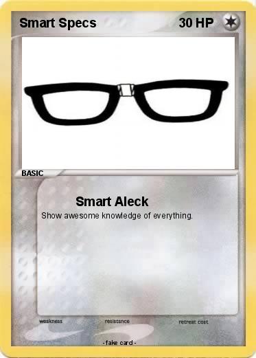 Pokémon Smart Specs - Smart Aleck - My Pokemon Card